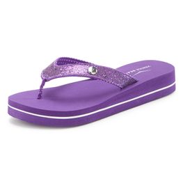 Venice Beach Damen Badezehentrenner "Sandale, Badeschuh, Badelatsche, Flip Flop, Badeschlappe, Pantolette", Gr. 42, lila, Obermaterial: 100%