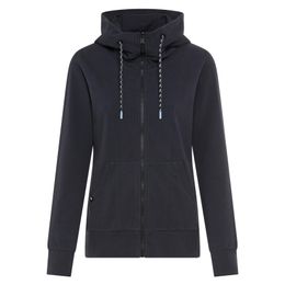 Ragwear Damen Kapuzensweatjacke "NESKIA ZIP B O", blau, Gr. XS, unifarben, Sweatware, Obermaterial: 95% Baumwolle, 5% Elasthan, Sweatjacken, mit