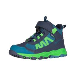 Wanderschuh Trollkids "KIDS TRONFJELL HIKER MID", Kinder, Gr. 32, gr&uuml;n (mystic blau, fresh gr&uuml;n), Mesh, Synthetik, Schuhe Wanderschuh, wasserdicht