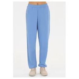 ENDURANCE ATHLECIA Sweathose ATHLECIA "Crecy", Damen, Gr. 42, EURO-Gr&ouml;&szlig;en, himmelblau, 50% Baumwolle, 48% Polyester, 2% Elasthan, unifarben, lang, Hosen Sweathose, im entspannten und weichen Design
