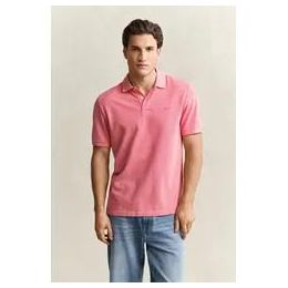 Poloshirt Gant "2 TONE", Herren, Gr. 3XL, rose rot, Jersey, Obermaterial: 100% Baumwolle, unifarben, regular fit normal, Rundhals, eingesetzt gerader Abschluss, Shirts, Regular fit mit Polokragen