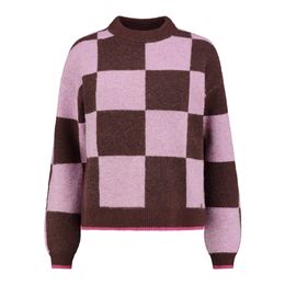 Shiwi Pullover 'Helsinki Check' Damen Gr&ouml;&szlig;e L aubergine / orchidee