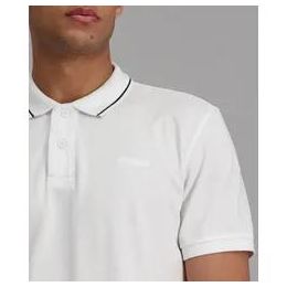 Poloshirt, Herren, Gr. XL, wei&szlig;, Web, Obermaterial: 100% Baumwolle, Pioneer AUTHENTIC JEANS, unifarben, normal normal, Shirts, mit Logo Schriftzug
