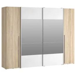 Kleiderschrank FORTE "Narago, OTTOs Choice, Kombischrank, TOPSELLER, Paneele wechselbar", wei&szlig;, sonoma eiche, B:270,3cm H:210cm T:61cm, Schr&auml;nke, Kleiderschrank, Schwebet&uuml;ren in Kombination mit Dreht&uuml;ren, Made in Europe