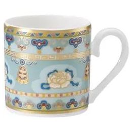 Villeroy & Boch Espressotasse VILLEROY & BOCH "Espressotasse Samarkand Aquamarin 50 ml bunt", bunt, 1 tlg., Porzellan, Trinkgef&auml;&szlig;e, Espressotasse