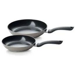 Pfannen-Set Fissler "Essential", grau, schwarz, Pfannen, leicht zu reinigen, Made in Germany