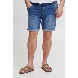 Jeansshorts Blend "BHJoel Big & Tall", Herren, Gr. 6XL, US-Gr&ouml;&szlig;en, blau (light blau denim), Web, 98% Baumwolle, 2% Elasthan, unifarben, regular fit kurz, Jeans Jeansshorts, Stilvolle 5-Pocket-Jeansshorts in gro&szlig;en Gr&ouml;&szlig;en