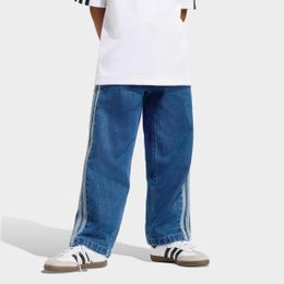 Sporthose adidas originals "FIREBIRD", M&auml;dchen, Gr. 110, N-Gr, medium vintage denim,, Obermaterial: 100% Baumwolle, Hosen Sporthose