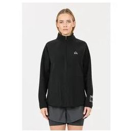 Fleecejacke SOS "Munson", Damen, Gr. M, schwarz, 100% Polyester, unifarben, normal, hoch geschlossener Ausschnitt, Jacken Fleecejacke, mit atmungsaktiver Funktion