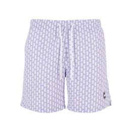 Urban Classics Herren Badeshorts "Urban Classics Herren Pattern Swim Shorts", lila, Gr. 4XL, 100% Polyester, Badehosen