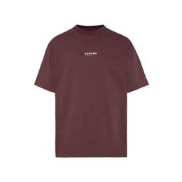 Harlem Soul Damen Rundhalsshirt, rot, Gr. XS, bedruckt, Single Jersey, Material: 100% Baumwolle, Shirts, aus Baumwolle