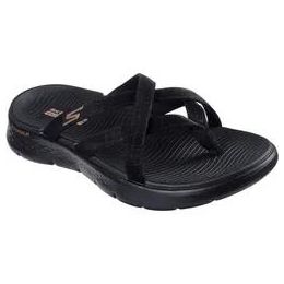 Zehentrenner Skechers "GO WALK FLEX SANDAL-SSSELENA", Herren, Gr. 40, schwarz unifarben, Textil, Schuhe Zehentrenner, Sommerschuh, Strandschuh, Sandale, Badeschuh mit Komfortfu&szlig;bett