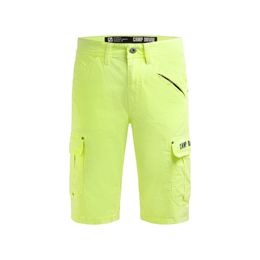 CAMP DAVID Cargo Shorts mit 3D-Logo-Stickerei Herren Gr&ouml;&szlig;e 38 neongr&uuml;n