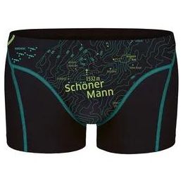Ein sch&ouml;ner Fleck Erde Boxershorts "Boxershort 1er Pack", Herren, Gr. L, schwarz (sch&ouml;ner mann (schwarz)), Obermaterial: 95% Baumwolle CO(Bio). 5% Elasthan EL., EIN SCH&Ouml;NER FLECK ERDE, Unterhosen