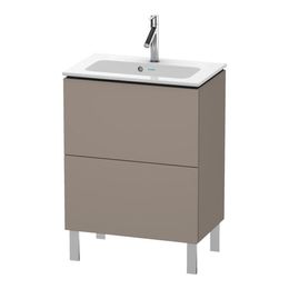 Duravit Waschtischunterschrank Compact L-Cube 62x39,1cm, bas. matt, 2 Ausz&uuml;ge, stehend (LC667304343)