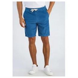 Shorts LINDBERGH "Freizeitshorts Relaxed Fit", Damen, Gr. S, steel blau, Obermaterial: 100% Baumwolle, unifarben, relaxed fit, Hosen Shorts