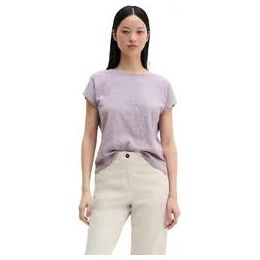 Marc O'Polo T-Shirt MARC O'POLO "aus weichem Baumwoll-Slub-Jersey", Damen, Gr. XL, dusty lavender, Obermaterial: 100% Baumwolle, unifarben, Basic, regular fit, U-Boot-Ausschnitt, normaler Saum, Shirts T-Shirt