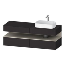 Duravit Waschtischunterschrank Qatego 160x55x60cm, T m/Gr m, Pl, Beck. re (QA4778083800000)
