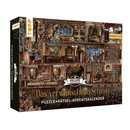 Puzzle-R&auml;tsel-Adventskalender: Das verwunschene Schloss - 24 Puzzles mit insgesa...