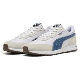 Golfschuh Puma "Helsinki Golfschuhe Herren", Damen, Gr. 42.5, wei&szlig; schwarz indigo blau, Obermaterial: Synthetik, Textil, Kuhleder. Futter: Textil. Innensohle: Textil. Laufsohle: Gummi, Schuhe