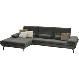 Ecksofa DIE PLANBAR "MP-IN23002 L-Form", gr&uuml;n (cyber moos), B:322cm H:93cm T:188cm, 100% Recyceltes Polyester, Sofas, Ecksofa, wahlweise mit Armteil- und Sitztiefenverstellung