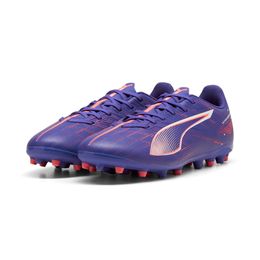 Fu&szlig;ballschuh Puma "ULTRA 5 PLAY MG", Gr. 42,5, blau (lapis lazuli, Puma wei&szlig;, sunset glow), Synthetik, Schuhe Fu&szlig;ballschuh, f&uuml;r Kunstrasenpl&auml;tze