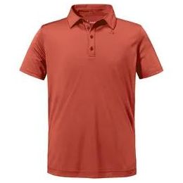 Sch&ouml;ffel Poloshirt SCH&Ouml;FFEL "CIRC Polo Shirt Tauron M", Herren, Gr. 52, schwarz crabapple, Obermaterial: 100% Polyester, normal, Shirts, sportliche Passform, kurze &Auml;rmel, f&uuml;r Trekking und Outdoor