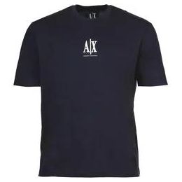Giorgio Armani T-Shirt ARMANI EXCHANGE "T-Shirt 1er Pack", Herren, Gr. XXL, blau (dunkelblau), Obermaterial: 100% Baumwolle CO., Shirts T-Shirt
