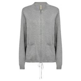 Cardigan soyaconcept "Soya Concept Cardigan SC-DOLLIE 769", Damen, Gr. S, 99470 medunkel grau melange, Obermaterial: 75% Viskose, 25% Nylon, Strickjacken