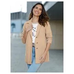 Strickjacke Classic Basics, Damen, Gr. 52, beige, 80% Polyacryl, 20% metallisierte Fasern, unifarben, Strickjacken Strickjacke