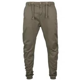 Jogginghose Urban Classics "Urban Classics Herren Stretch Jogging Pants", Herren, Gr. S, US-Gr&ouml;&szlig;en, olive, 98% Baumwolle, 2% Elasthan, unifarben, relaxed fit, Hosen Jogginghose