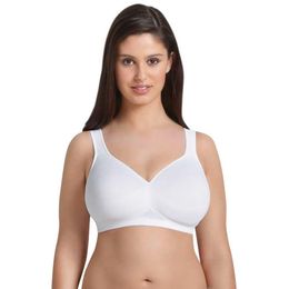 Rosa Faia Damen Soft-BH "Twin", Gr. 75, wei&szlig;, Stoff, Obermaterial: 70% Polyamid, 30% Elasthan, clean, leicht gl&auml;nzend, unifarben, BHs, ohne B&uuml;gel,