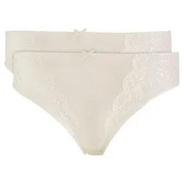 Jazz-Pants Slips Nina von C. "Silver Edition", Damen, Gr. 48, beige (champagner), Obermaterial: 86% Polyamid, 14% Elasthan. Spitze: 86% Polyamid, 14% Elasthan, k&ouml;rpernah, Unterhosen, eng, elastisch, bequem, feminin, mit Spitze, mit Schleife