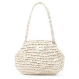 LeGer by Lena Gercke Handtasche LEGER "Perle Bag", Herren, Gr. B/H/T: 27cm x 22cm, wei&szlig;, Baumwolle, unifarben, Taschen Handtasche, in H&auml;keloptik