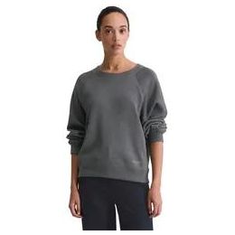 Marc O'Polo Sweatshirt MARC O'POLO "aus reiner Bio-Baumwolle", Damen, Gr. XL, warm granite melange, Obermaterial: 100% Baumwolle, unifarben, relaxed fit, Rundhals, Rippb&uuml;ndchen, Sweatshirts Sweatshirt