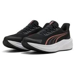 Laufschuh Puma "DASHER LITE SLIPTECH", Damen, Gr. 40,5, Puma schwarz, rose gold, Puma wei&szlig;, Textil, Schuhe Laufschuh, mit leicht profilierter Gummilaufsohle, mit Schlupfeinstieg