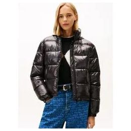 Tommy Hilfiger Steppjacke TOMMY JEANS "TJW PCKBL HD ESS PFFR SHINY EXT", Damen, Gr. S (36), schwarz, Steppware, Obermaterial: 100% Nylon, unifarben, regular fit, Jacken Steppjacke
