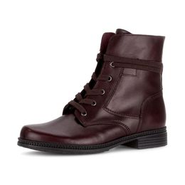 Gabor Damen Schn&uuml;rstiefelette, Gr. 38, braun, Kalbsleder, unifarben, Schuhe, Schn&uuml;rboots, Businessschuh mit Blockabsatz