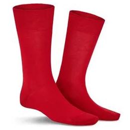 Socken Kunert "CLARK", Damen, Gr. 39-42, rot, Baumwollmischung, normal, Socken Socken, druckfreier Komfortbund, Cotton-Mix