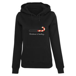 Merchcode Damen Kapuzenpullover "Merchcode Damen Ladies Christmas Loading Heavy Hoody"schwarz, Gr. XS, mehrfarbig, 65% Baumwolle, 35% Polyester,