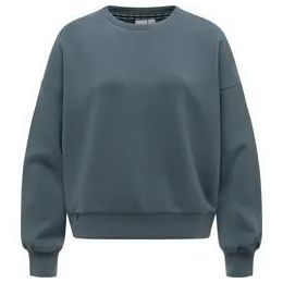 Sweater Ragwear "Wuss Solid", Damen, Gr. XXL (44), grau, Material: 47% Polyester, 47% Modal, 6% Elasthan, oversize h&uuml;ftbedeckend, Rundhals, &Auml;rmel ohne &Auml;rmelschlitz B&uuml;ndchen, Sweatshirts Sweater, l&auml;ssiges oversized Damen Sweatshirt