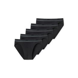 Herren Slip "Slip UNCOVER Cotton 5PACK 5er Pack", uncover by Schiesser, Gr. XL, schwarz, Obermaterial: 95% Baumwolle CO. 5% Elasthan EL., Unterhosen
