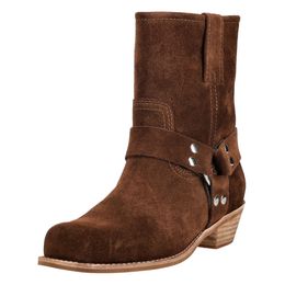 Damen Bikerboots "Jeffrey Campbell Stiefelette Veloursleder", Jeffrey Campbell, Gr. 42, braun, Veloursleder, Schuhe