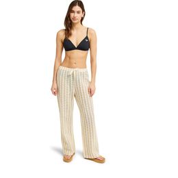 Roxy Damen Relaxhose "Moana Story"pebble, Gr. L, Obermaterial: 50% Baumwolle, 50% Polyester., Hosen