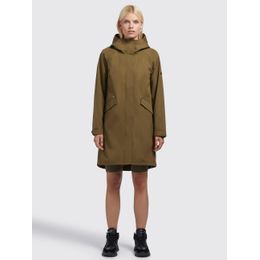 Khujo Damen Kurzmantel "MILEYA", gr&uuml;n, Gr. XL, unifarben, 100% Polyester, M&auml;ntel