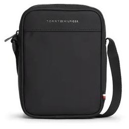 Umh&auml;ngetasche Tommy Hilfiger "TH REPREVE MINI REPORTER", Damen, Gr. B/H/T: 15cm x 20,5cm x 6cm, schwarz, Textil, Taschen Umh&auml;ngetasche, Unisex Schultertasche, Crossbody-Bag mit Logoschriftzug