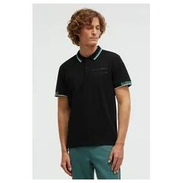 Poloshirt CAMP DAVID, Herren, Gr. 4XL, schwarz, Piqu&eacute;, Material: 95% Baumwolle, 5% Elasthan, bedruckt, figurbetont normal, hoch geschlossener Ausschnitt, eingesetzt Rippb&uuml;ndchen, Shirts, mit Baumwolle