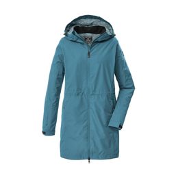 Parka Killtec "KOS 35 WMN PRK", Damen, Gr. 40, blau, Obermaterial: 100% Polyester;Futter: 100% Polyester, Jacken Parka, Wasser- und winddichter Damenparka, atmungsaktiv, verstellbar