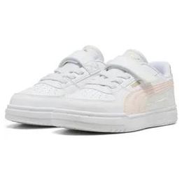 Sneaker Puma "Caven III Sneakers Kinder", M&auml;dchen, Gr. 31, wei&szlig; jasmine flower rosy outlook pink, Obermaterial: Synthetik, Textil. Futter: Textil. Innensohle: Textil, Keine Angabe. Laufsohle: Gummi, Schuhe Sneaker
