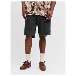 Jack & Jones PlusSize Jeansbermudas "JJITONY JJORIGINAL SHORT", Herren, Gr. 44 (5XL), N-Gr, schwarz denim, Denim/Jeans, Obermaterial: 100% Baumwolle, JACK & JONES PLUSSIZE, leichte Abriebeffekte, relaxed fit kniefrei, Jeans, Five-Pocket-Design, relaxed fit